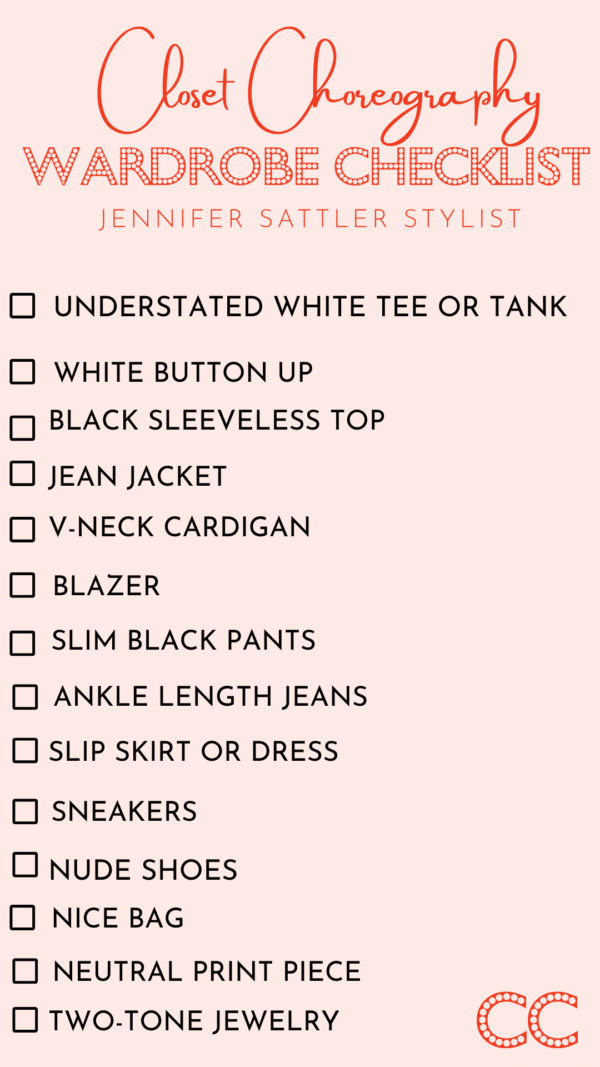 New Wardrobe Checklist and Shopping Links | A capsule wardrobe in ...