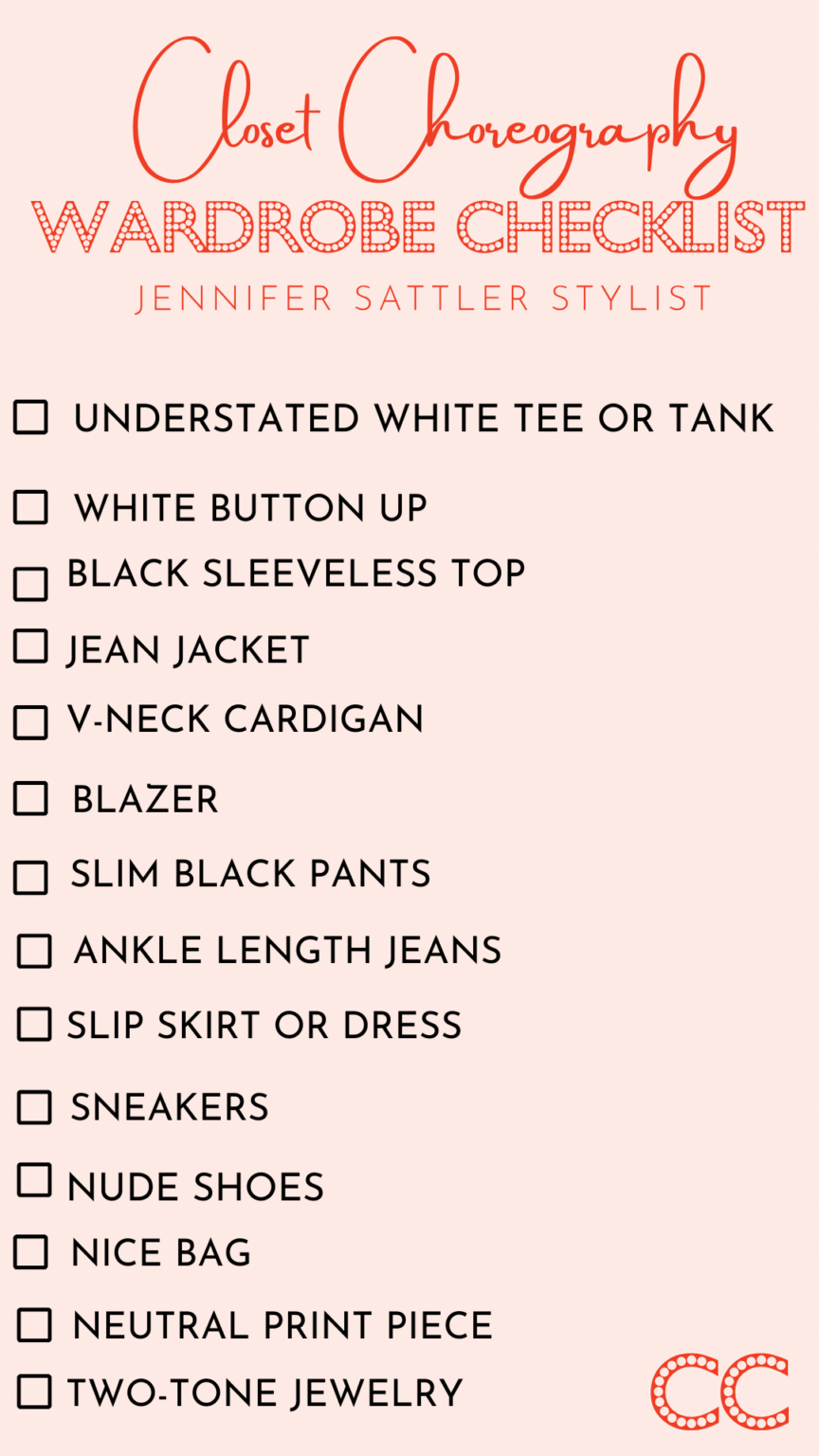New Wardrobe Checklist and Shopping Links | A capsule wardrobe in ...
