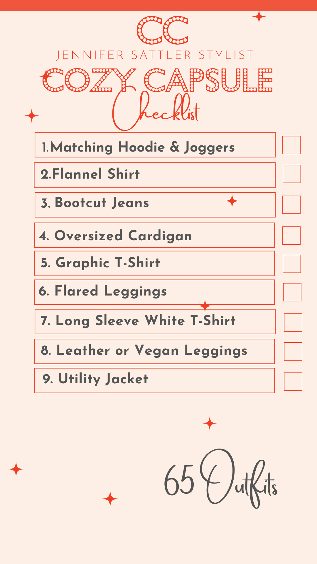 '23 CASUAL CAPSULE WARDROBE CHECKLIST - Closet Choreography